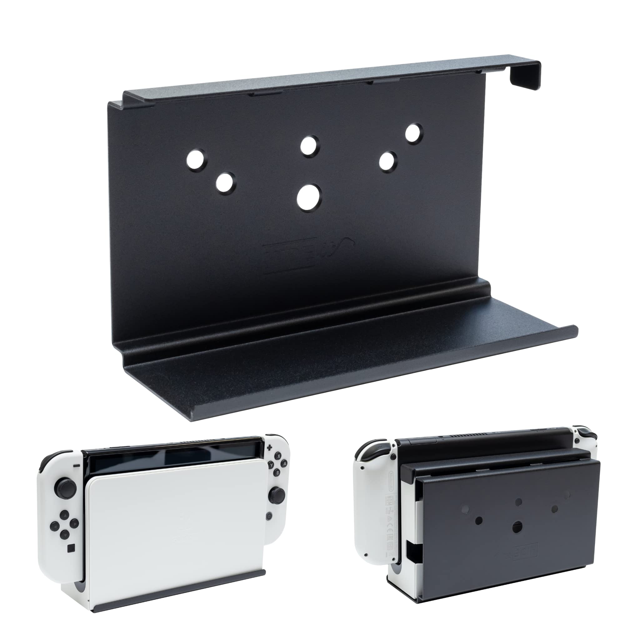 HIDEit Mounts Switch Wall Mount - American Company, Steel Mount for Nintendo Switch and Nintendo Switch OLED to Safely Store Your Switch Console