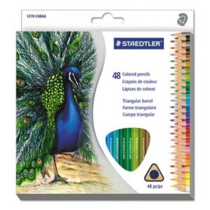 std1270c48a6 - triangular colored pencil set