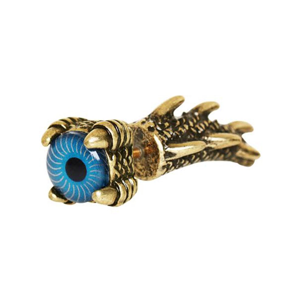 Gothic Dragon Claw Blue Evil Eye WildKlass Fake Taper (16GA 1/4" Gold)