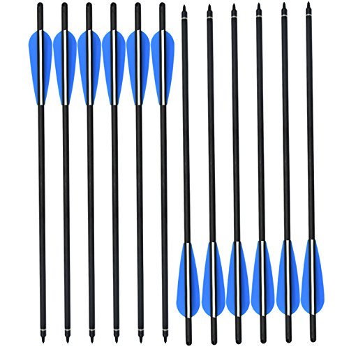 NIKA ARCHERY 16" Crossbow Bolts Mix Carbon Arrows for Target Hunting Outdoor Sport 12pcs/lot