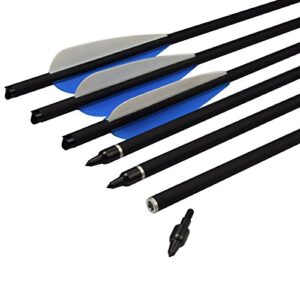 NIKA ARCHERY 16" Crossbow Bolts Mix Carbon Arrows for Target Hunting Outdoor Sport 12pcs/lot