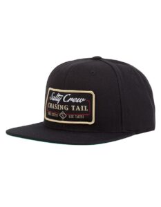 salty crew men's fuel dock hat, black, one size