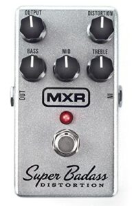 mxr m75 super badass distortion pedal w/bonus ris picks (x3) 710137067745