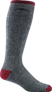 darn tough (style 1955) men's mountaineering hike/trek sock - smoke, large