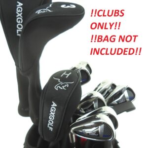 AGXGOLF: Men's Left Hand Tall Length (+1.5 inch) XS Tour Magnum Golf Club Set; w/OverSize Driver + 3 Wood + 3 Hybrid + 5-PW Irons + SW, Free Putter! Built in The USA!