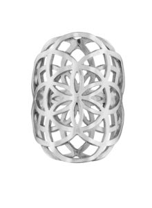 dabble big seed of life ring sterling silver 925 sizes us 7 8 9 sacred geometry flower of life yoga jewelry (9) (7)