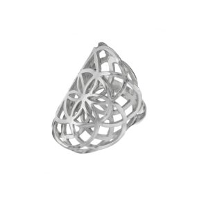 Dabble Big Seed of Life Ring Sterling Silver 925 Sizes Us 7 8 9 Sacred Geometry Flower of Life Yoga jewelry (9) (7)