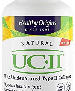 Healthy Origins UC-II, 40 mg - Premium Collagen Supplement for Joint Health, Mobility & Flexibility - Undenatured Type II Collagen - Gluten-Free & Non-GMO Supplement - 120 Veggie Caps