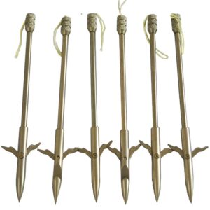 jiexi hwyp slingshot arrow for fishing 6.2" stainless steel bow fishing arrow pack of 6