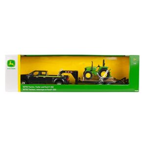 ERTL 1:32 Scale Ford F350 Pickup and John Deere Tractor Set - Includes Pickup, Tractor and Gooseneck Trailer - 17.25 x 3.2 x 4.5 inches - Ages 3+