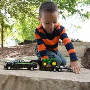 ERTL 1:32 Scale Ford F350 Pickup and John Deere Tractor Set - Includes Pickup, Tractor and Gooseneck Trailer - 17.25 x 3.2 x 4.5 inches - Ages 3+