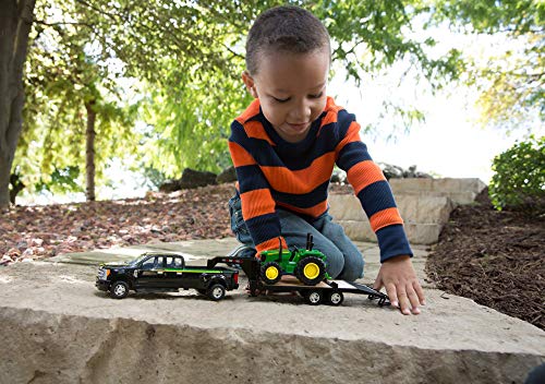 ERTL 1:32 Scale Ford F350 Pickup and John Deere Tractor Set - Includes Pickup, Tractor and Gooseneck Trailer - 17.25 x 3.2 x 4.5 inches - Ages 3+