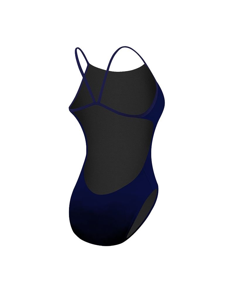 TYR Women's Solid Durafast Elite Cutoutfit Swimsuit - Blue, 32