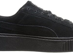 Puma Women's Suede Platform Crushed Gem Black Aged Silver, 9.5 M US