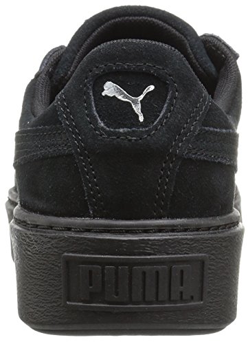 Puma Women's Suede Platform Crushed Gem Black Aged Silver, 9.5 M US