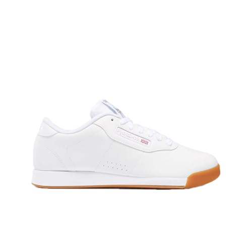 Reebok Women's Princess Wide Fashion Shoes,White/Gum, 8