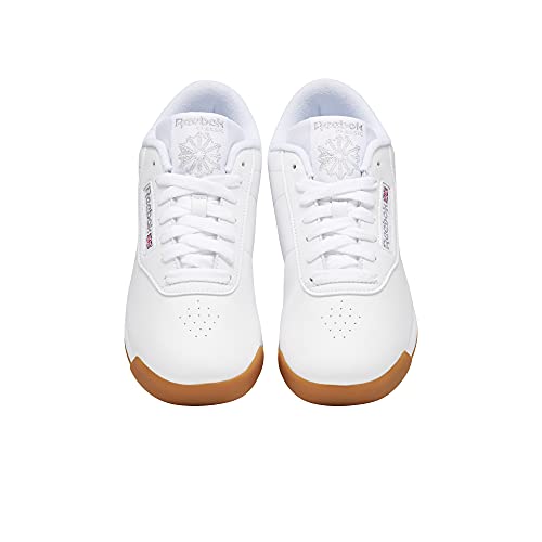 Reebok Women's Princess Wide Fashion Shoes,White/Gum, 8