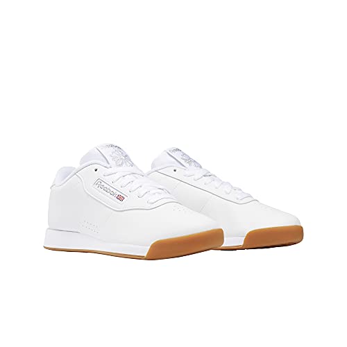 Reebok Women's Princess Wide Fashion Shoes,White/Gum, 8