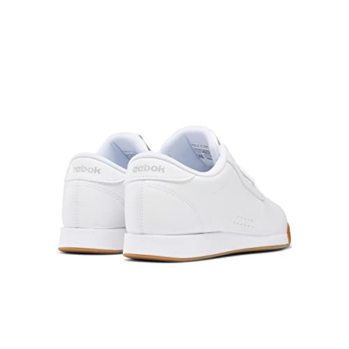 Reebok Women's Princess Wide Fashion Shoes,White/Gum, 8