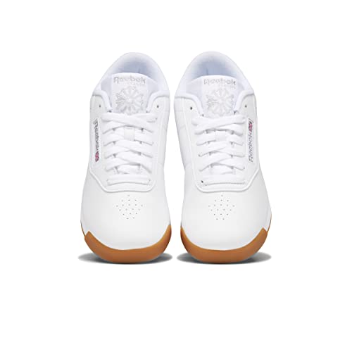 Reebok Women's Princess Wide Fashion Shoes,White/Gum, 8