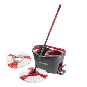 vileda turbo microfibre mop and bucket set with extra 2-in-1 refill