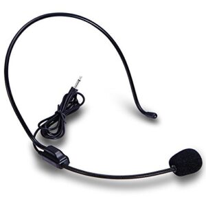 zoweetek flexible wired microphone with 3.5mm audio plug for voice amplifier and aux audio device (sdmic03)