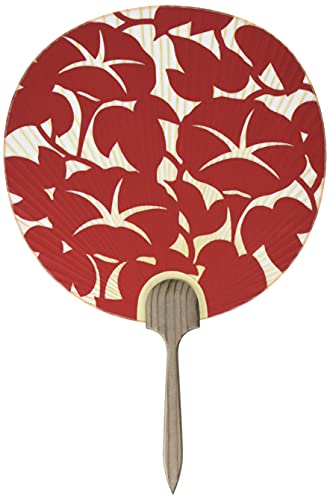 Made in Japan 2102 Chiyo Woman Fan (Red) Single-Sided Watermark