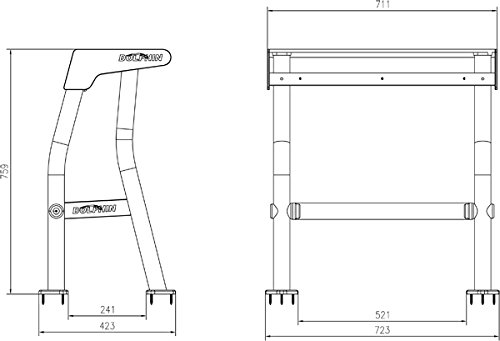 Dolphin T Tops 29" Leaning Post Bench Seat, Integrated 4 Rod Holders, Fits Most Fishing, Center Console, and Bay Boats, Heavy Duty Anodized Aluminum, Length 29 inch, Width 15.7 inch, Easy Install