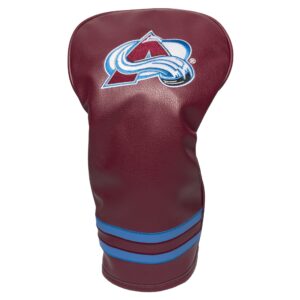 team golf nhl colorado avalanche vintage driver head cover vintage driver golf club headcover, form fitting design, retro design & superb embroidery