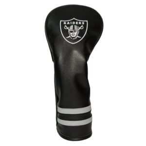 team golf nfl las vegas raiders vintage fairway head cover vintage fairway golf club headcover, form fitting design, retro design & superb embroidery