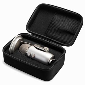 caseling hard case fits the blue yeti usb microphone or yeti pro.