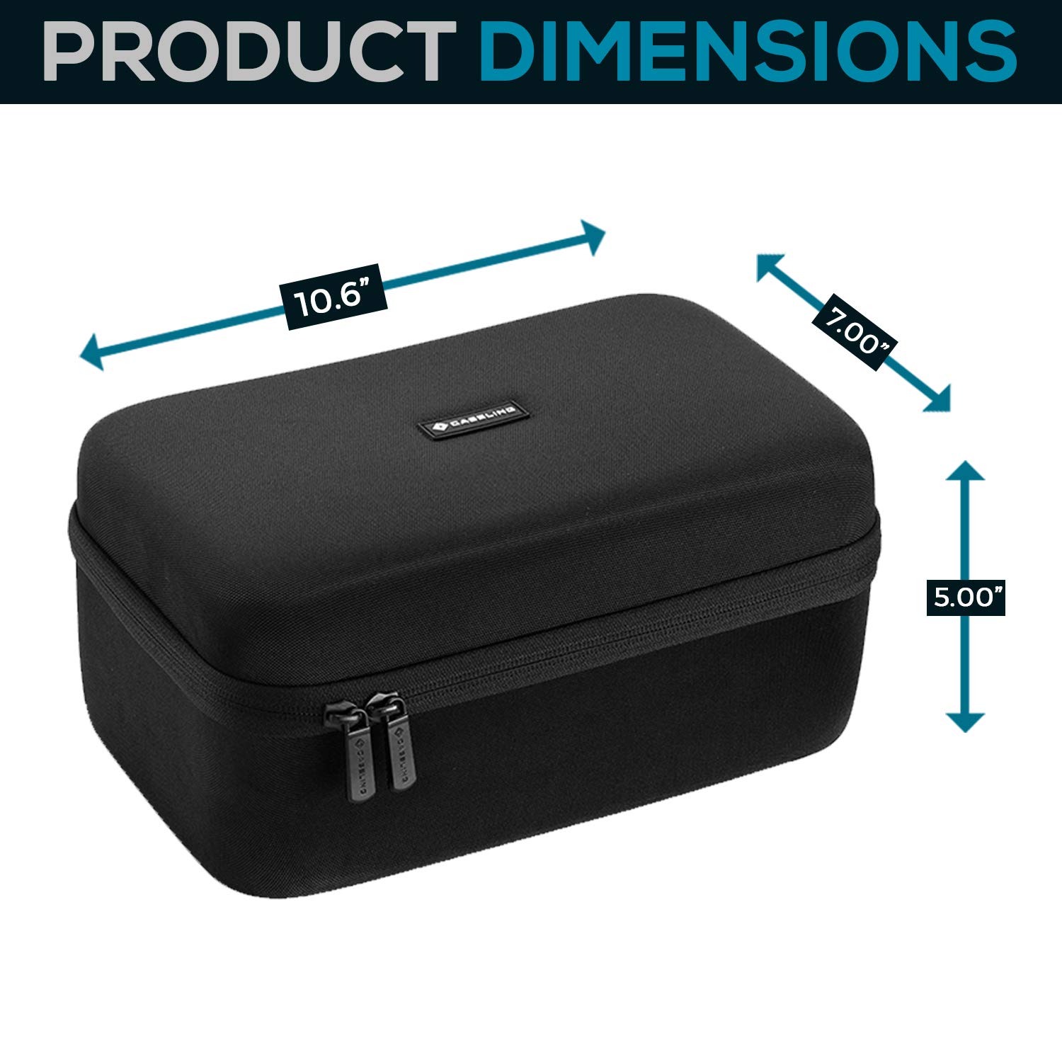 Caseling Hard Case Fits the Blue Yeti USB Microphone or Yeti Pro.