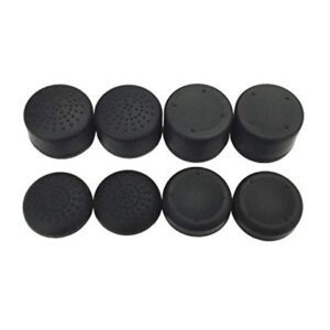 Pack of 8 pcs Analog Controller Gamepad Raised Antislip Thumb Stick Grips Thumbsticks Joystick Cap Cover for PS4, PS3, Xbox 360, Wii U, PS2 Controller (Black)