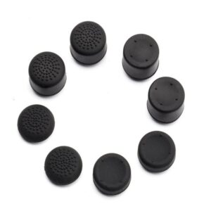 Pack of 8 pcs Analog Controller Gamepad Raised Antislip Thumb Stick Grips Thumbsticks Joystick Cap Cover for PS4, PS3, Xbox 360, Wii U, PS2 Controller (Black)