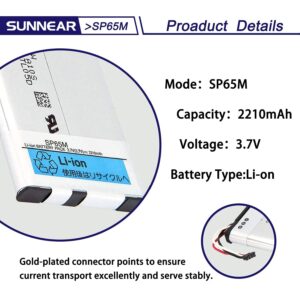 SUNNEAR SP65M 3.7V 2210mAh Battery Replacement for Sony Playstation PS Vita PCH-1001 PCH-1101 1003 1103 Battery with Tools