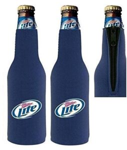 miller lite beer bottle suit holder cooler kaddy huggie coolie set of 2