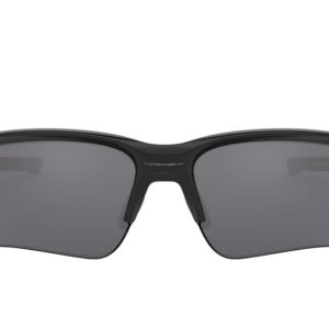 Oakley Men's OO9363 Flak Beta Rectangular Sunglasses, Polished Black/Black Iridium, 64 mm