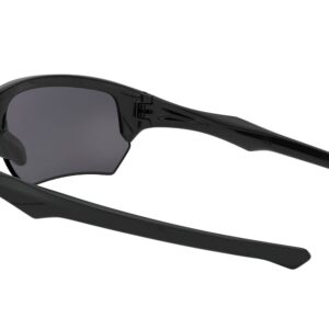 Oakley Men's OO9363 Flak Beta Rectangular Sunglasses, Polished Black/Black Iridium, 64 mm