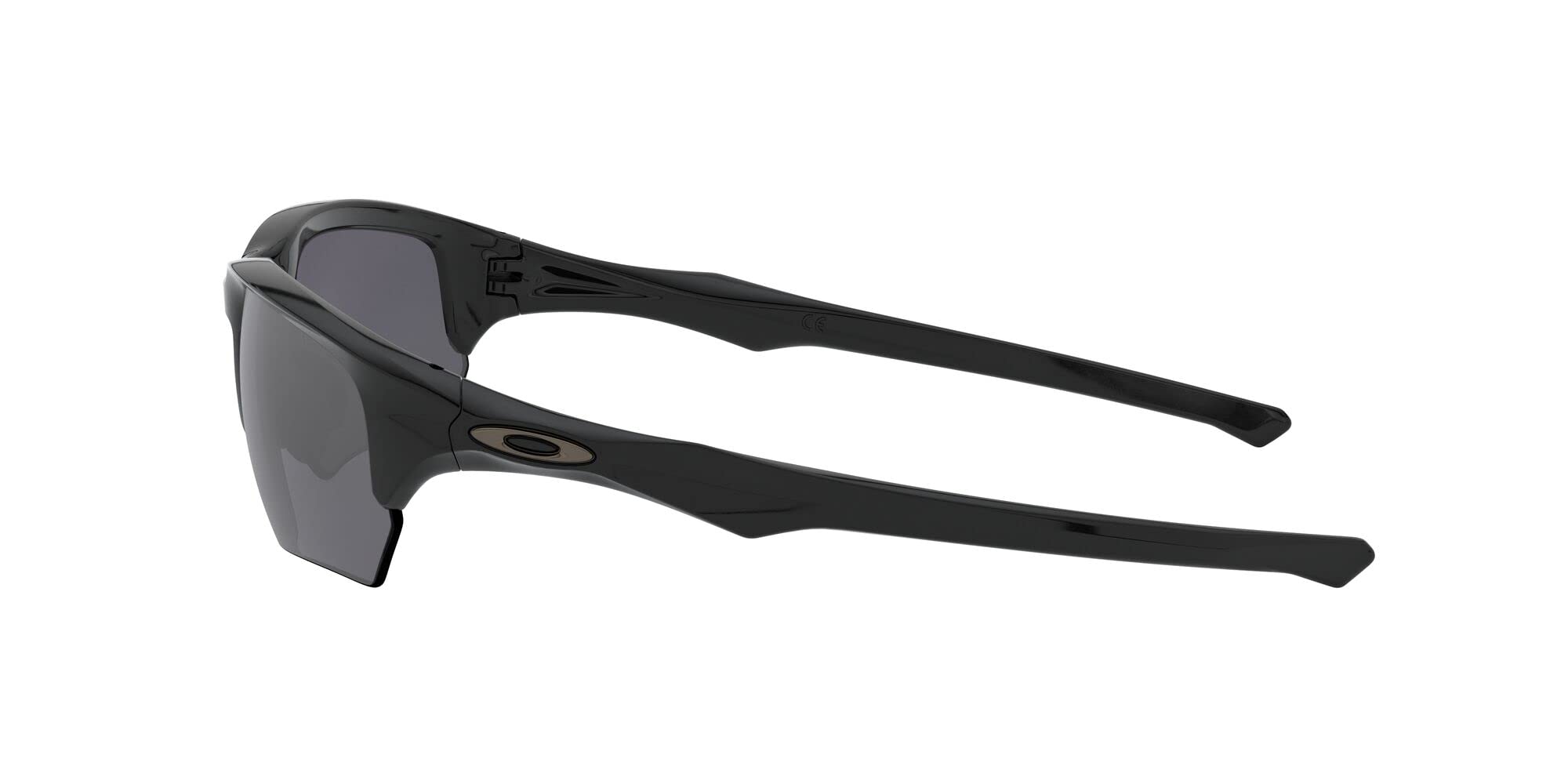 Oakley Men's OO9363 Flak Beta Rectangular Sunglasses, Polished Black/Black Iridium, 64 mm