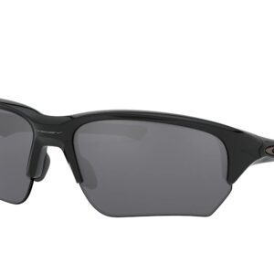 Oakley Men's OO9363 Flak Beta Rectangular Sunglasses, Polished Black/Black Iridium, 64 mm