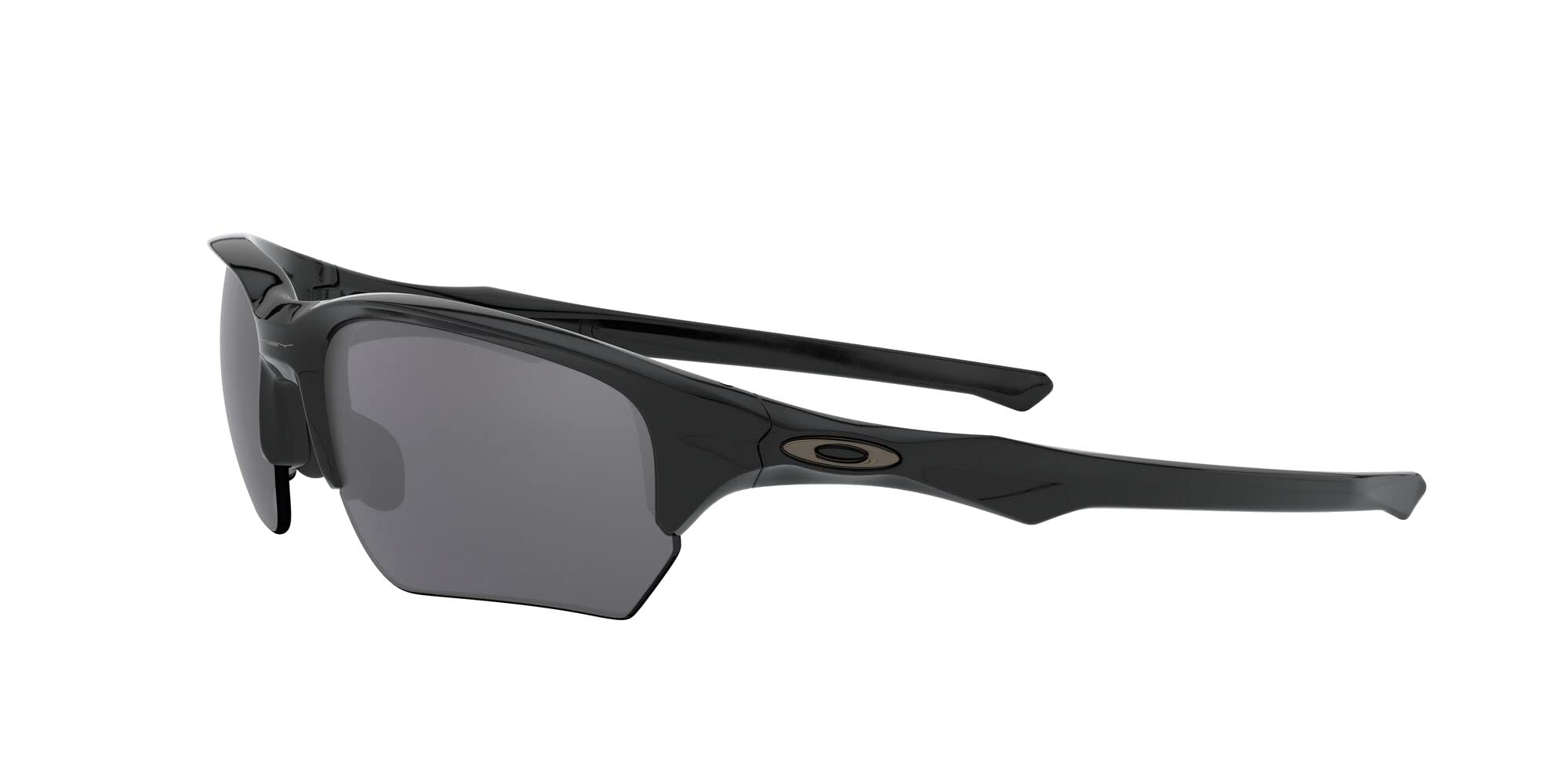 Oakley Men's OO9363 Flak Beta Rectangular Sunglasses, Polished Black/Black Iridium, 64 mm