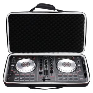 ltgem case for pioneer dj ddj-400 / ddj-sb3 (ddj-sb3-n) / ddj-sb2 or portable 2-channel controller or ddj-rb performance dj controller-black (20.8×11.2×2.5 inch)