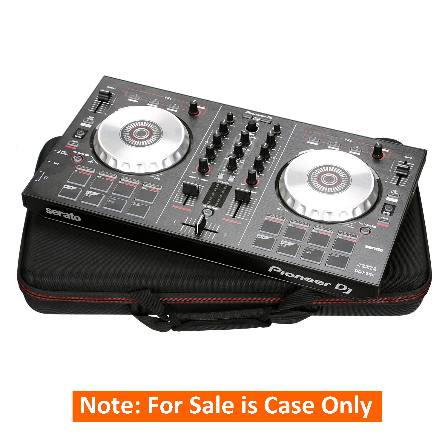 LTGEM Case for Pioneer DJ DDJ-400 / DDJ-SB3 (DDJ-SB3-N) / DDJ-SB2 or Portable 2-channel Controller or DDJ-RB Performance DJ Controller-Black (20.8×11.2×2.5 inch)