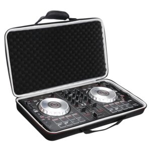 LTGEM Case for Pioneer DJ DDJ-400 / DDJ-SB3 (DDJ-SB3-N) / DDJ-SB2 or Portable 2-channel Controller or DDJ-RB Performance DJ Controller-Black (20.8×11.2×2.5 inch)