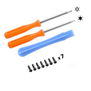 t6 t8 torx screwdriver & opening shell tool set for xbox one xbox 360 controllers with 7x screws