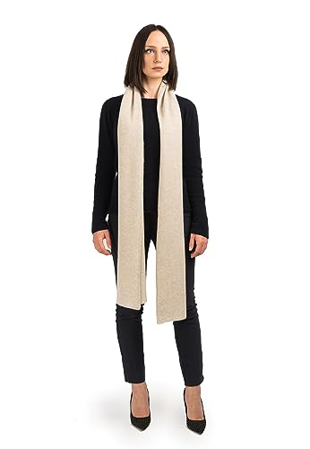 Dalle Piane Cashmere - Broad Scarf 100% cashmere - Made in Italy - Woman/Man, Color: Beige, One size