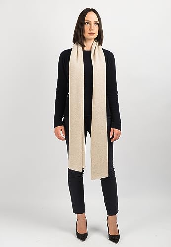 Dalle Piane Cashmere - Broad Scarf 100% cashmere - Made in Italy - Woman/Man, Color: Beige, One size