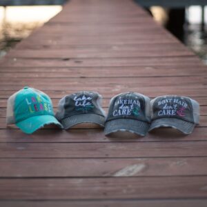 KATYDID Boat Hair Don’t Care Baseball Cap - Trucker Hat for Women - Stylish Cute Sun Hat Mint