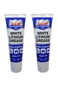 lucas oil 10533 white lithium grease - 8 ounce squeeze tube, 2 pack