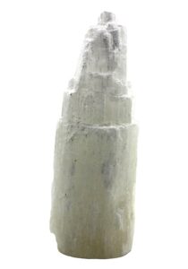 crystalo - selenite skyscraper (1pc) - approximately 6 inch tall